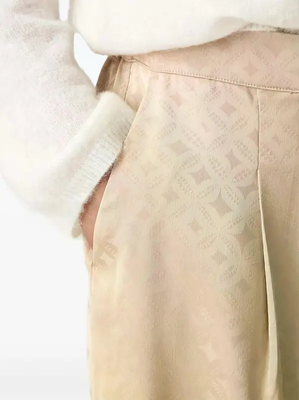 Scotch & Soda Eleni Jacquard Palazzo Pants - Neutrals
