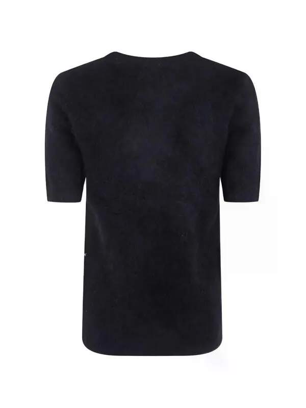 P.a.r.o.s.h Short-sleeve Fuzzy Yak Sweater