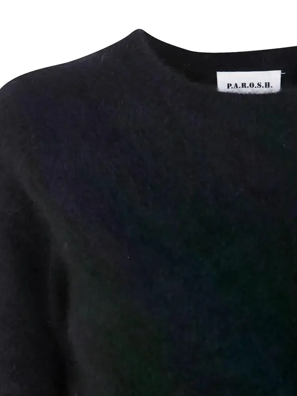 P.a.r.o.s.h Short-sleeve Fuzzy Yak Sweater
