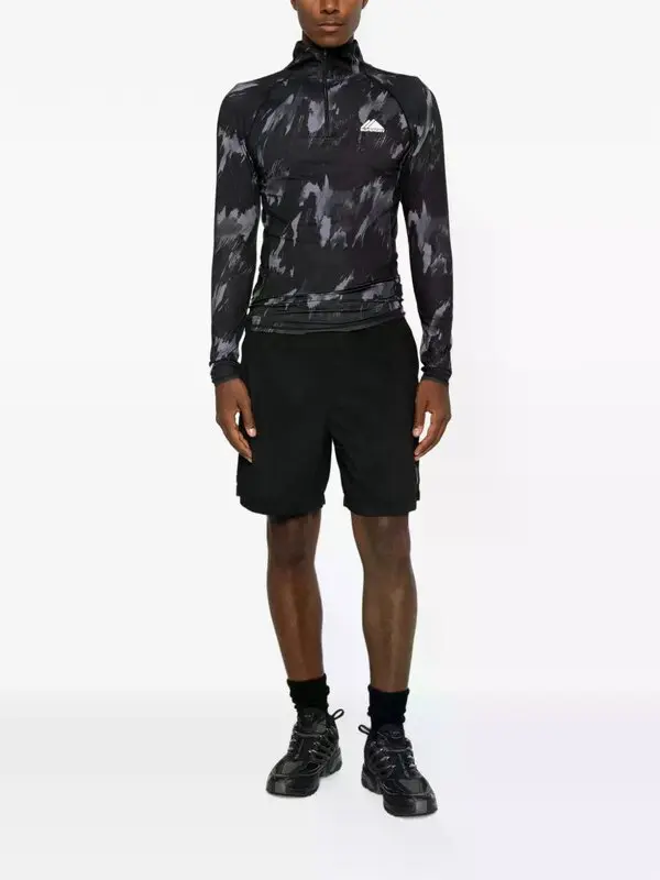 Superdry Brush-camo Zip-fastening T-shirt