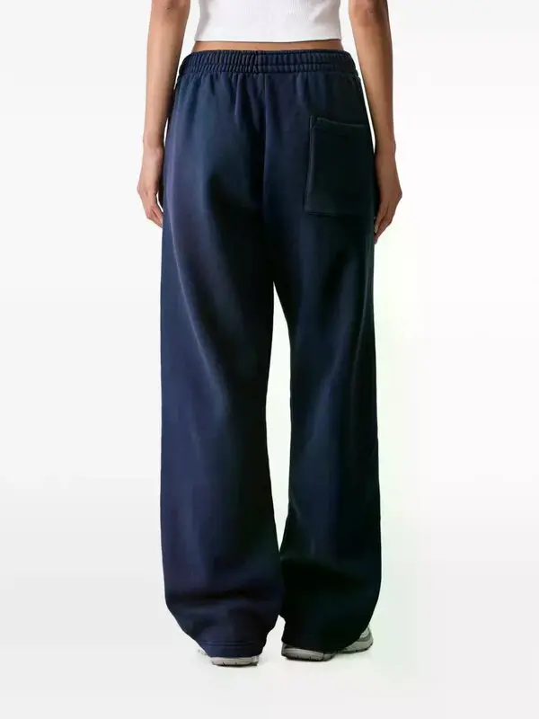 Sporty & Rich Logo-embroidered Cotton Track Pants - Blue