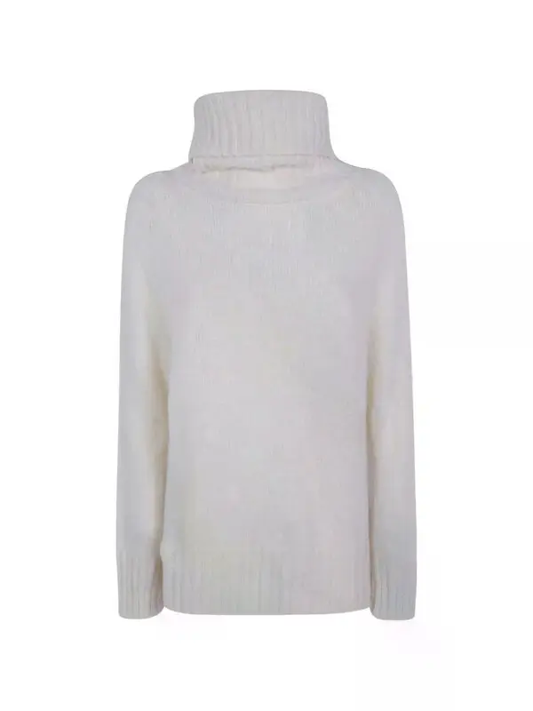 BASE Roll-neck Raglan-sleeve Sweater