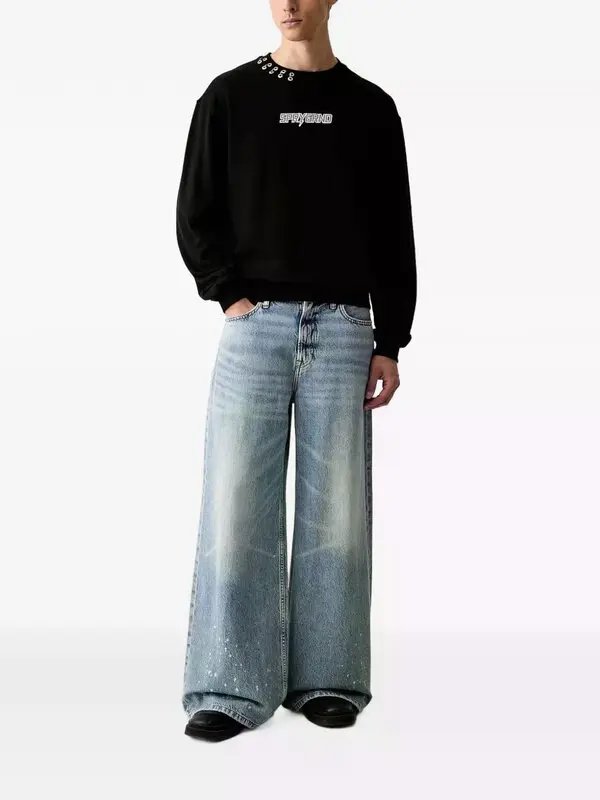 SPRAYGROUND Lightning Shark Logo-patch Sweatshirt