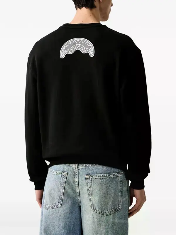 SPRAYGROUND Lightning Shark Logo-patch Sweatshirt