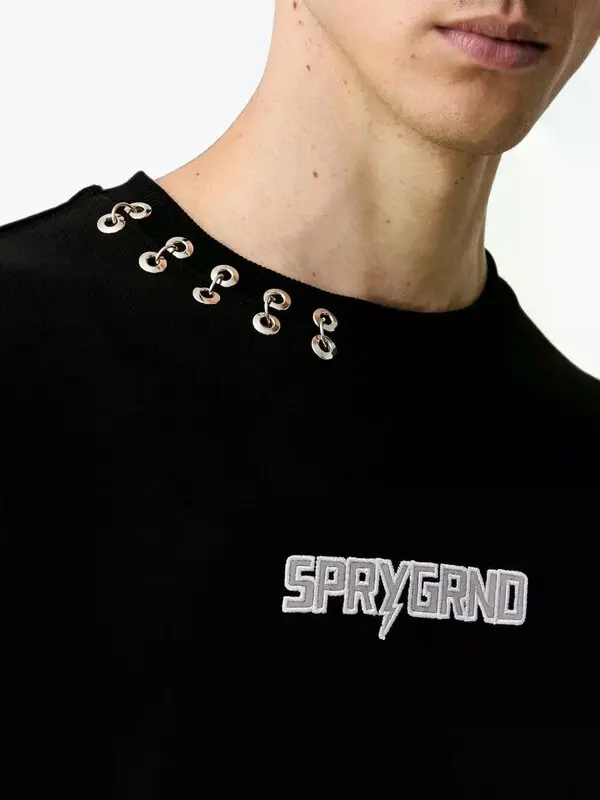 SPRAYGROUND Lightning Shark Logo-patch Sweatshirt