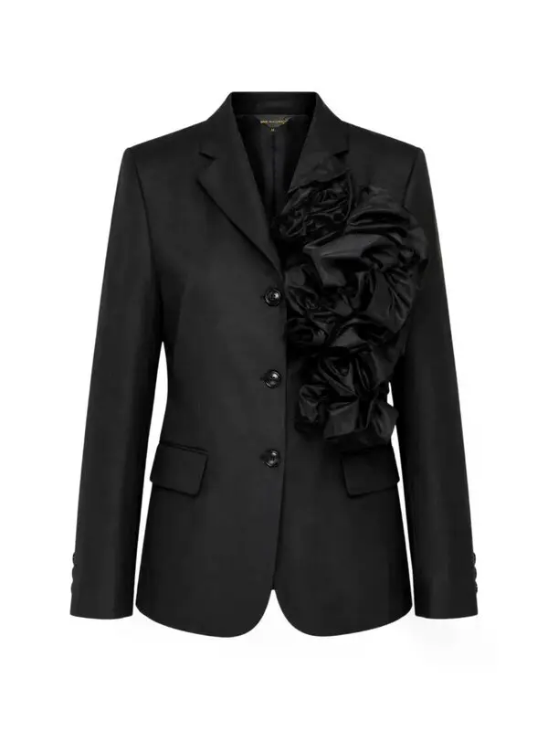 Comme Des Garçons Ruffled Appliqué Blazer