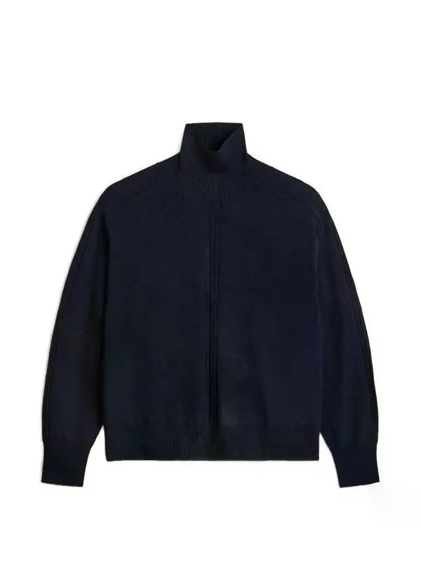 Soeur Nord Ribbed-knit High-neck Sweater - Blue