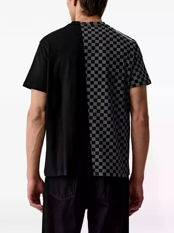 SPRAYGROUND Check-print Shark Mouth T-shirt