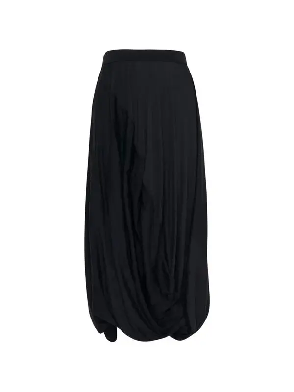 Junya Watanabe Draped Wool Maxi Skirt