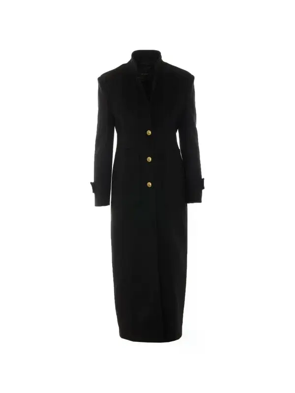 Pinko Logo-button Turtleneck Coat