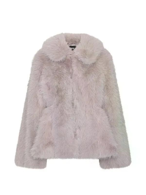 ROTATE BY BIRGER CHRISTENSEN Faux-fur Flared Jacket