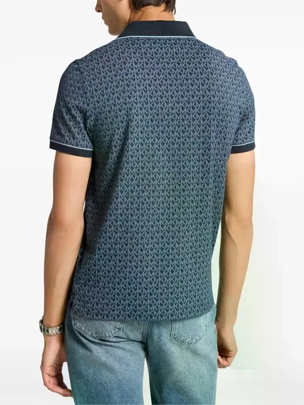 Michael Kors Gramercy Monogram-print Polo Shirt