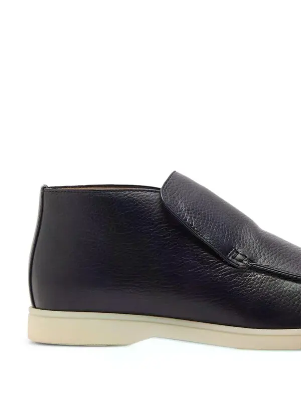 AURELIEN City Grainy Leather Loafers