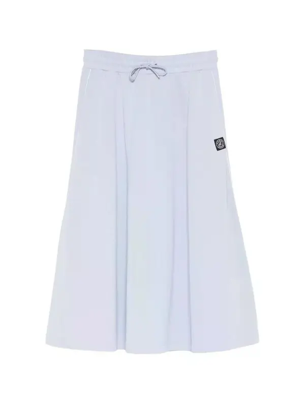 AGNES B. Logo-patch Skirt - Blue