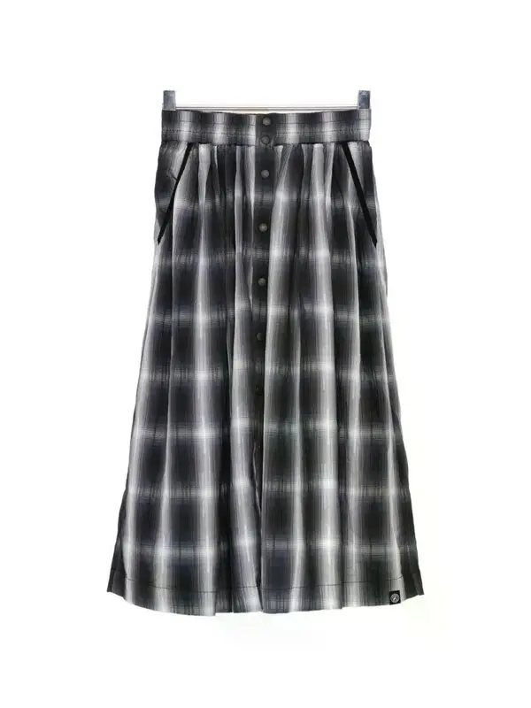 AGNES B. Check-pattern Skirt