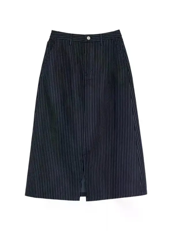 AGNES B. Striped-print A-line Skirt