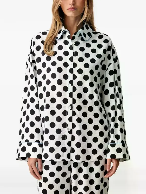 Sleeper Polka-dot Print Shirt