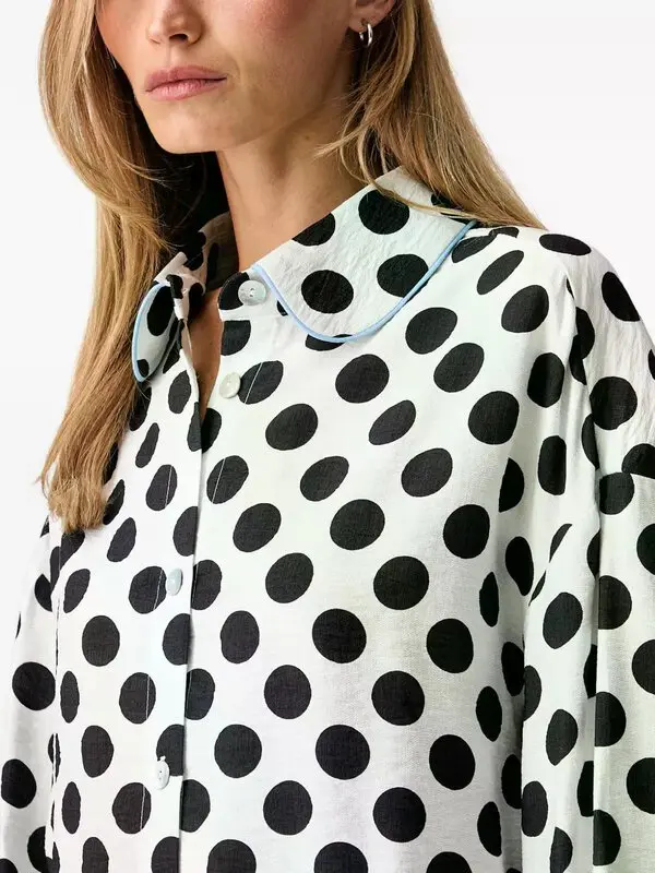 Sleeper Polka-dot Print Shirt
