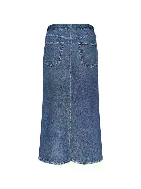 Rag & Bone Miramar Faded-effect Midi Skirt