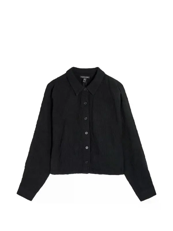 Eileen Fisher Crinkled-finish Shirt