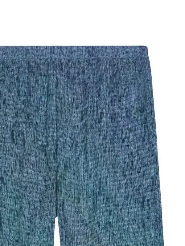 Eileen Fisher Plissé-effect Wide-leg Trousers