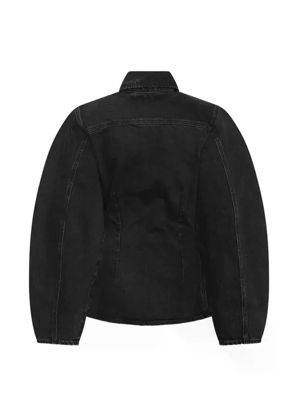 ROTATE BY BIRGER CHRISTENSEN Fitted Denim Shirt