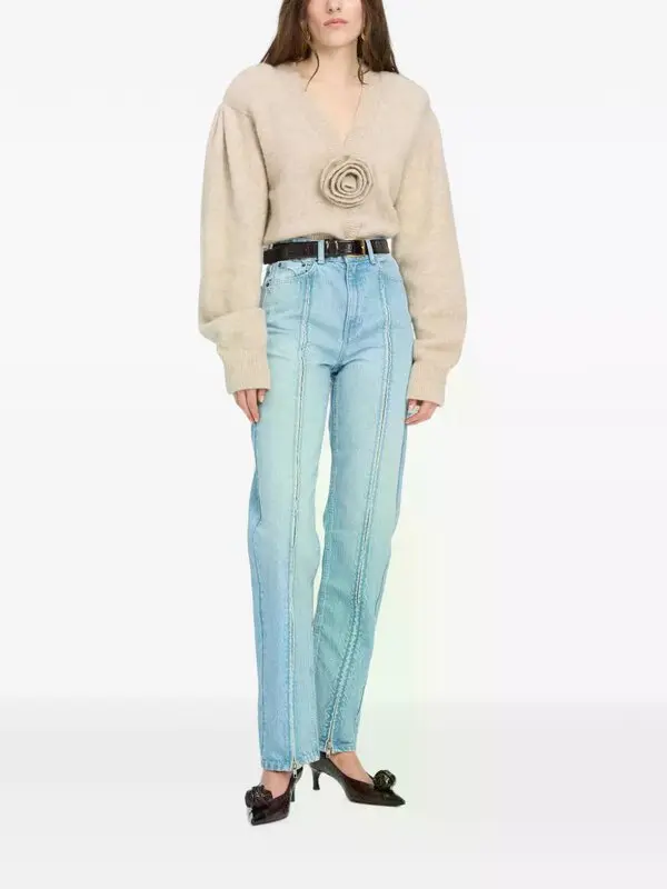 ROTATE BY BIRGER CHRISTENSEN Knit Flower Cardigan