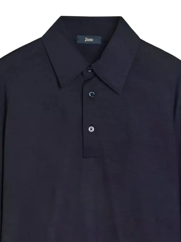 Herno Long-sleeve Polo Shirt - Blue
