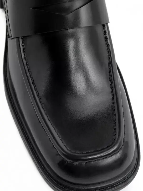 MIISTA Amelia Square-toe Block-heel Loafers