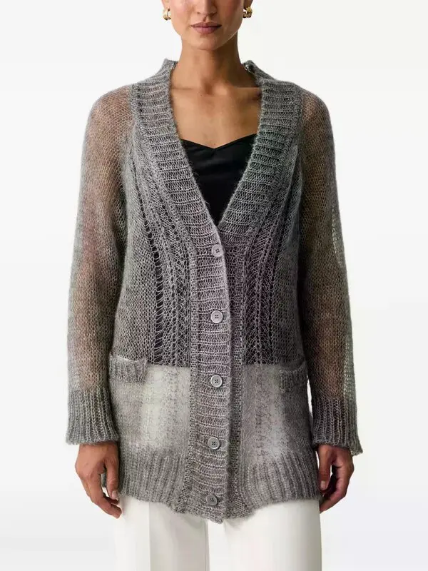 Ermanno Scervino Open-knit Button-down Cardigan