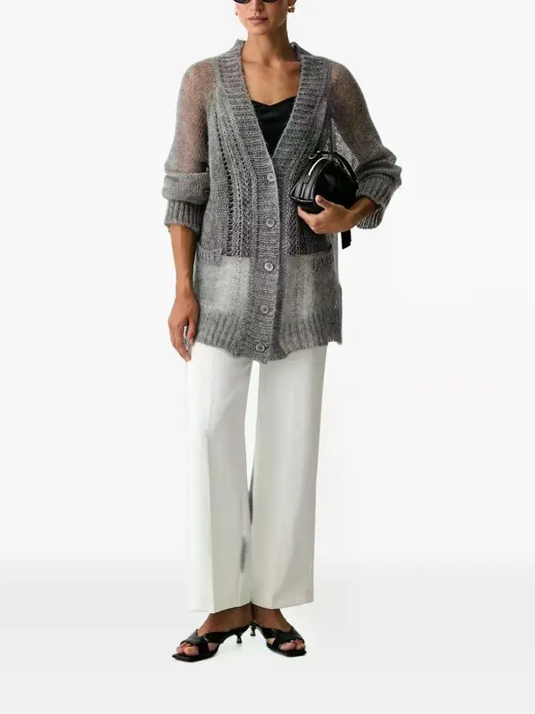 Ermanno Scervino Open-knit Button-down Cardigan