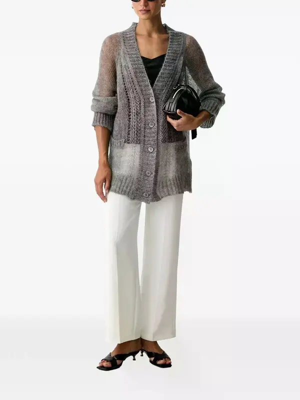 Ermanno Scervino Open-knit Button-down Cardigan