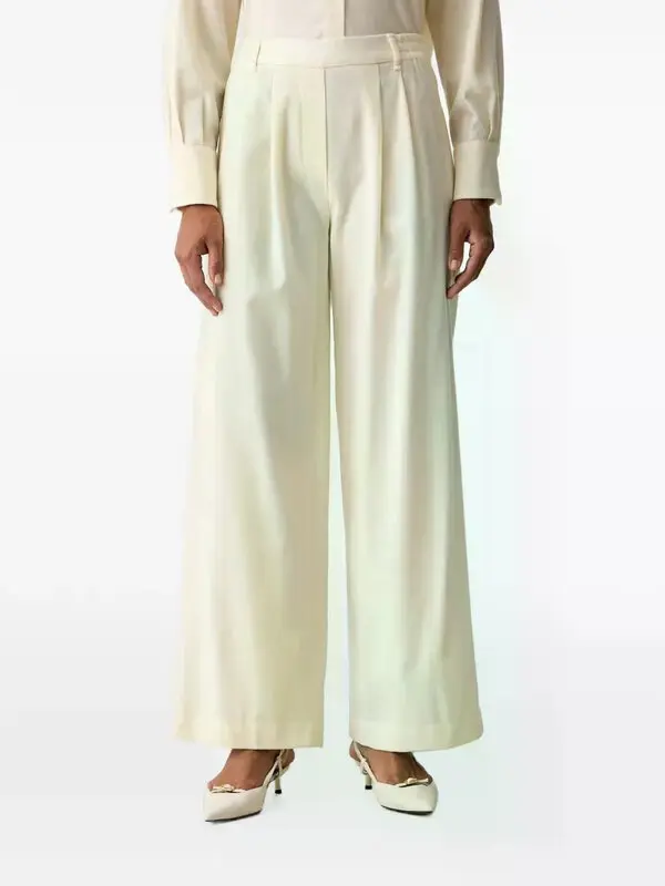 Ermanno Scervino Pleated Wide-leg Trousers