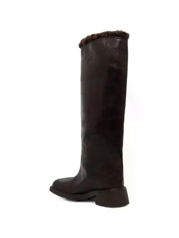 MIISTA Ross Buckle-detail Shearling-trim Boots