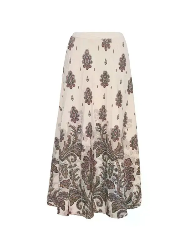 Cara Cara Tavira Paisley-print Pleated Maxi Skirt