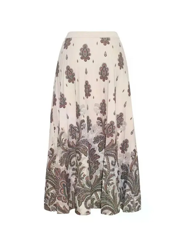 Cara Cara Tavira Paisley-print Pleated Maxi Skirt