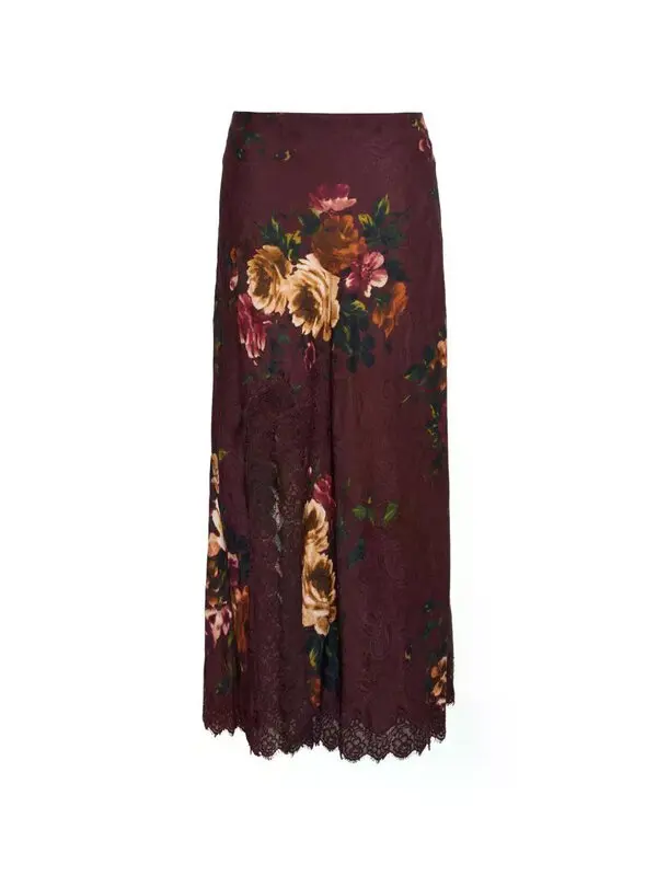 Cara Cara Lou Floral Print Midi Skirt