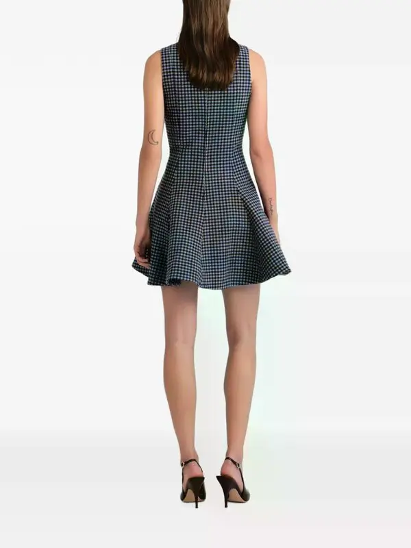 Cara Cara Burns Plaid Mini Dress
