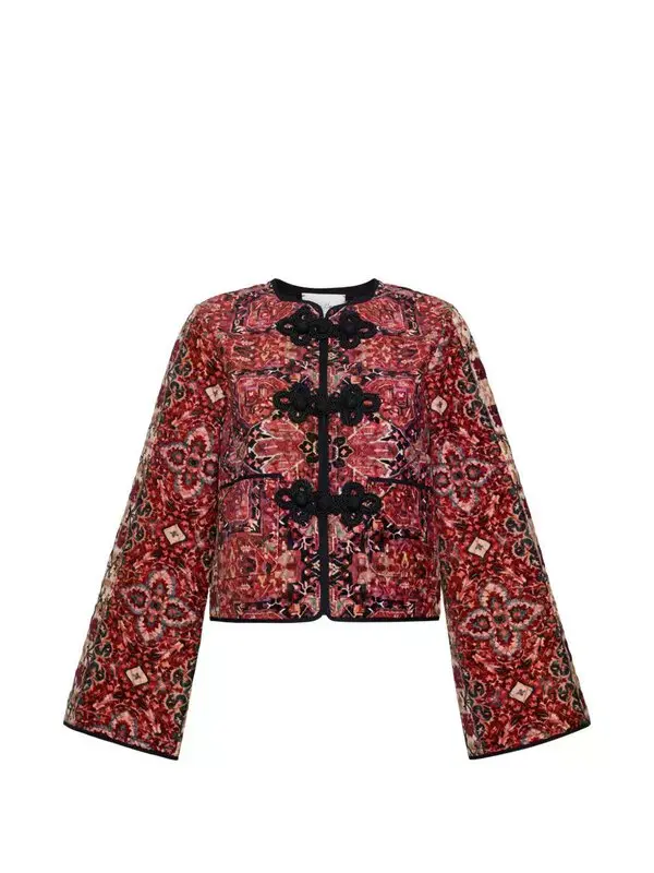Cara Cara Yanna Frog-fastening Jacket - Red