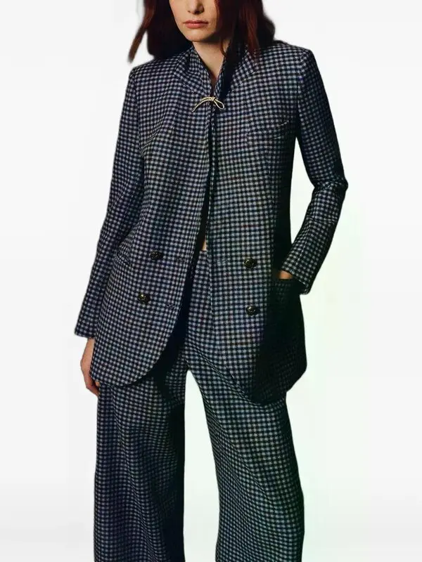 Cara Cara Soho Plaid Wool Trousers