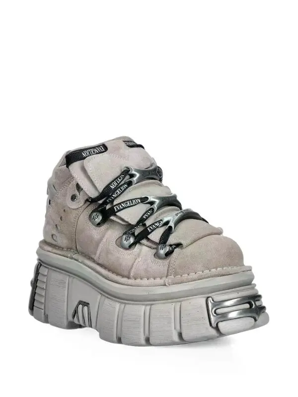 NEW ROCK Evangelion Platform Boots - Grey