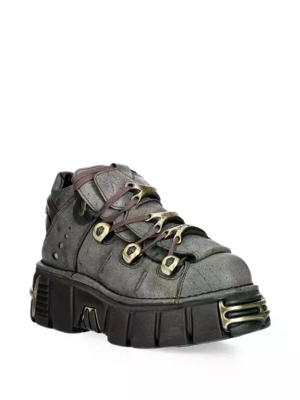 NEW ROCK M-106xl-c196 Platform Ankle Boots