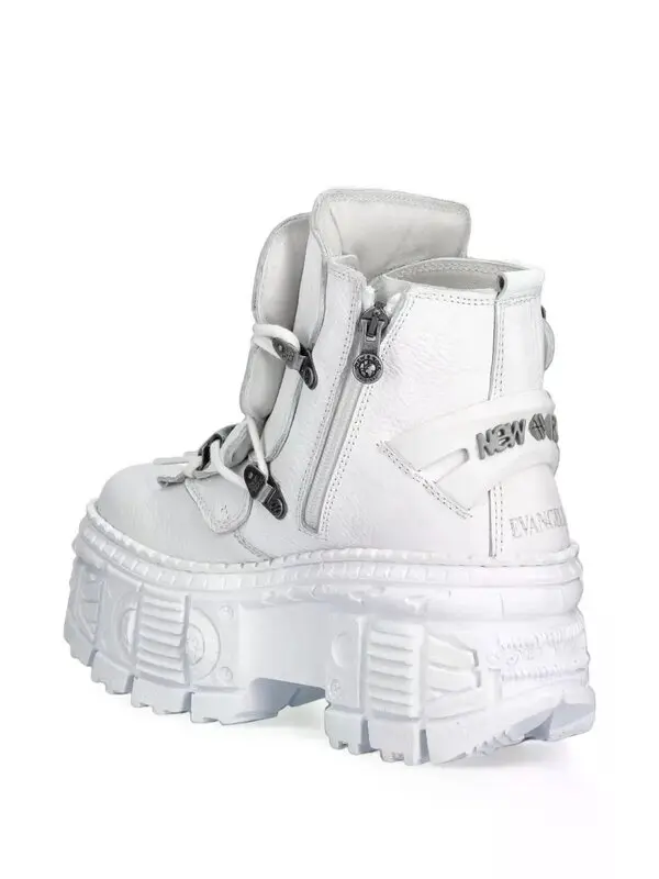 NEW ROCK M-wall052-cev161 Buckle-fastening Platform Boots