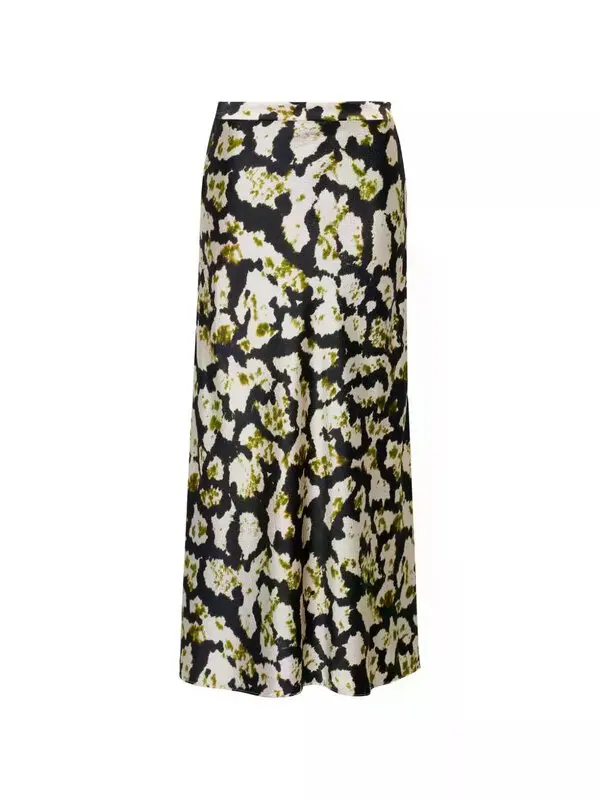 Cara Cara Kaia Hammered-silk Midi Skirt