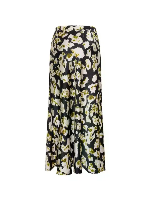 Cara Cara Kaia Hammered-silk Midi Skirt