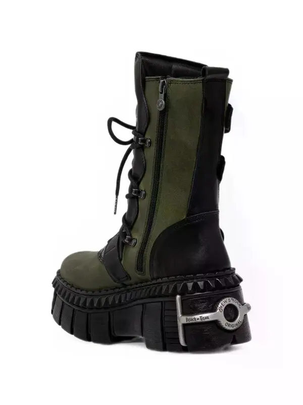 NEW ROCK X Attack On Titan Buckled Platform Boots