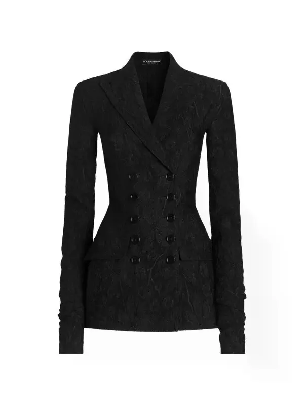 Dolce & Gabbana Floral Brocade Double-breasted Jacket