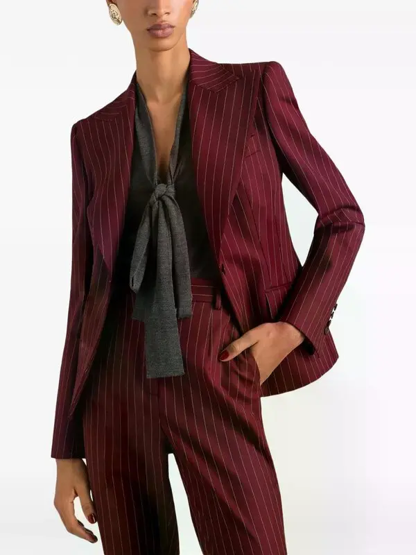 Dolce & Gabbana Turlington Single-breasted Pinstripe Wool Jacket