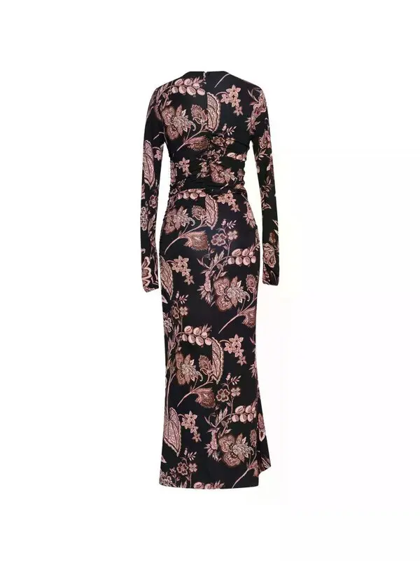 Cara Cara Piermond Floral-print Ruched Maxi Dress