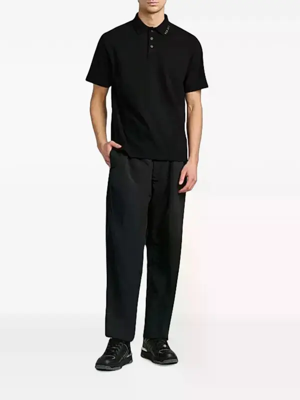 Versace Logo-embroidered Polo Shirt
